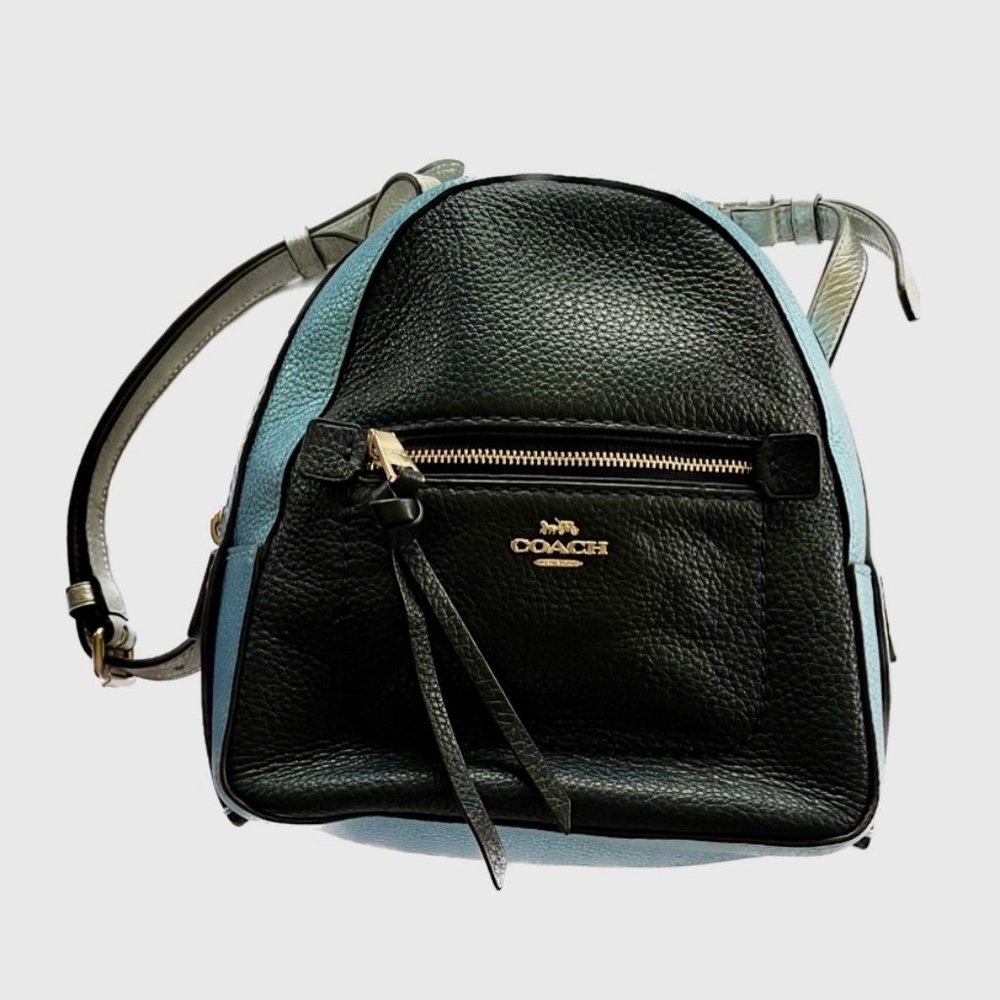 Coach Metallic Colorblock Mini Backpack - Gem